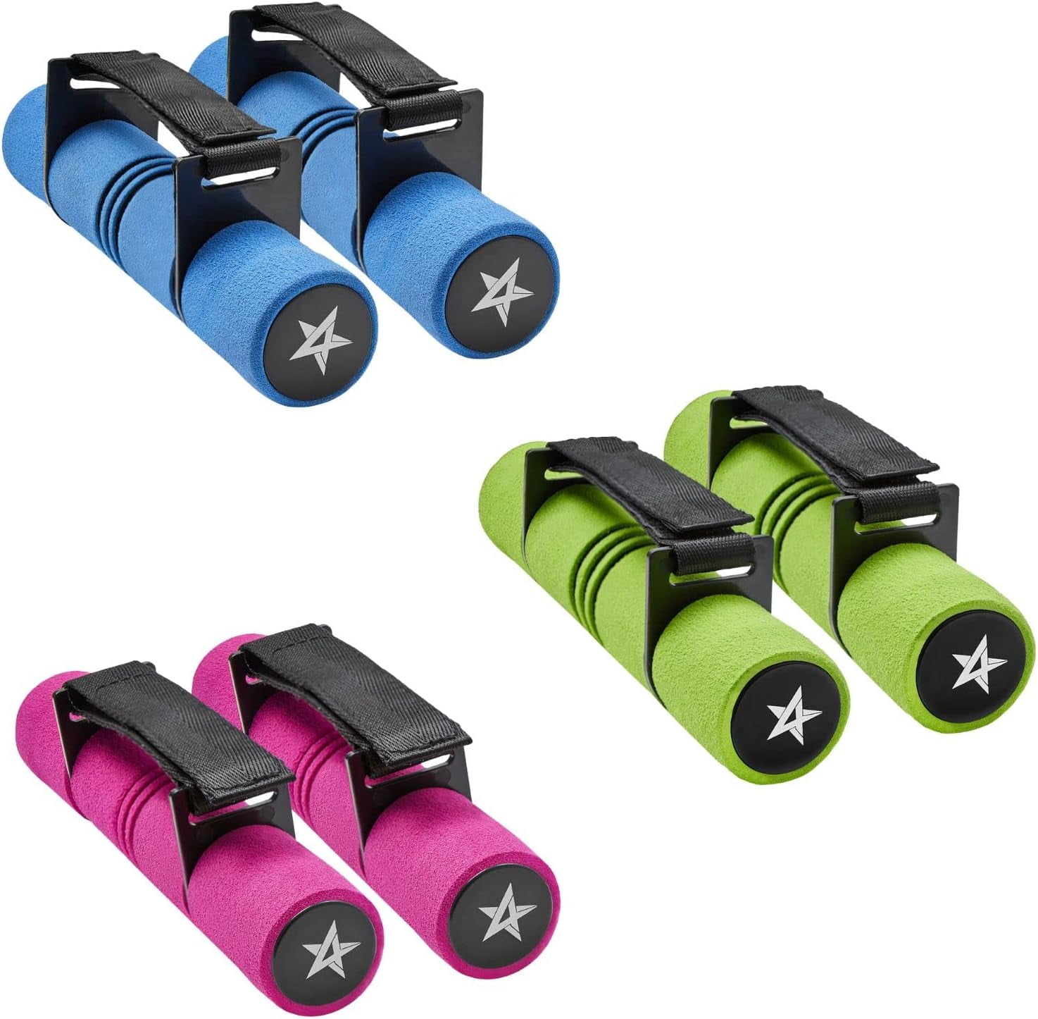Yes4All Dumbbell Hand Weight Adjustable Strap (2lbs, 3 lbs, 4 lbs ...
