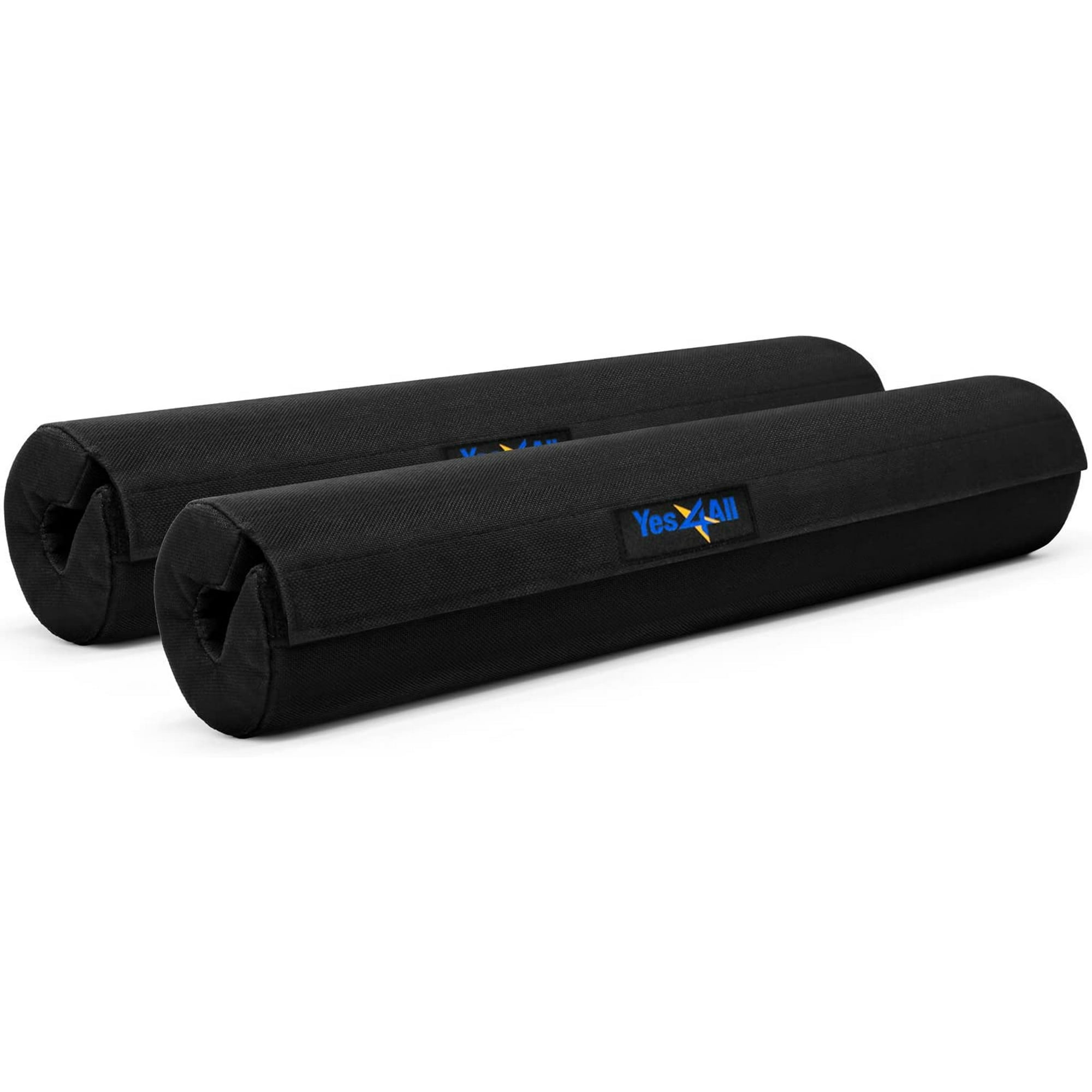 Yes4All Foam Bar Pad, Ideal for Squats, Hip Thrusts, Black, Pair ...