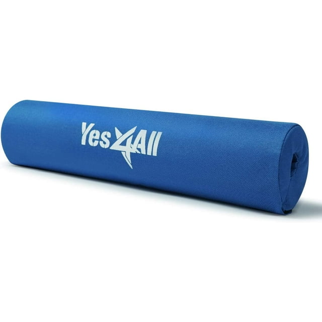 Yes4All Foam Bar Pad, Ideal for Squats, Hip Thrusts, Nylon, Blue ...