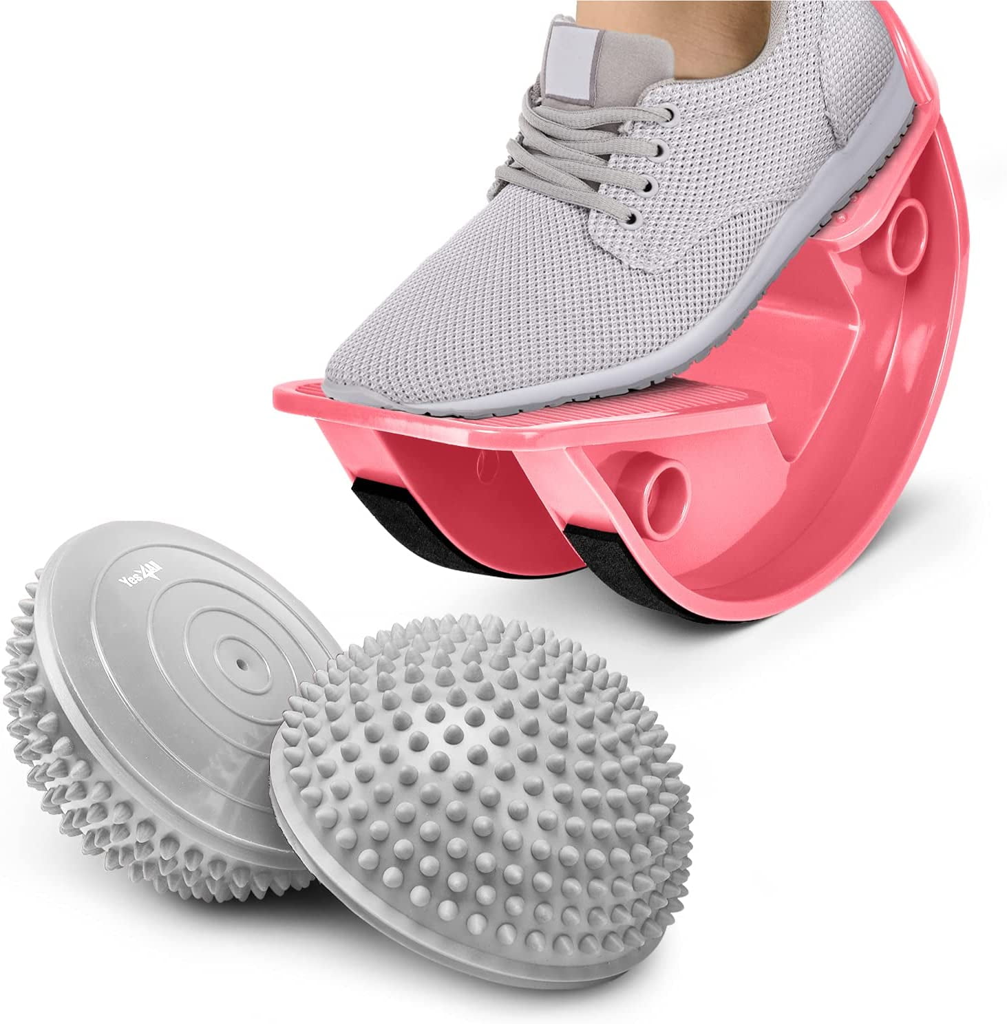 Yes4All Foot Rocker Pink + Balance Pod - Walmart.com