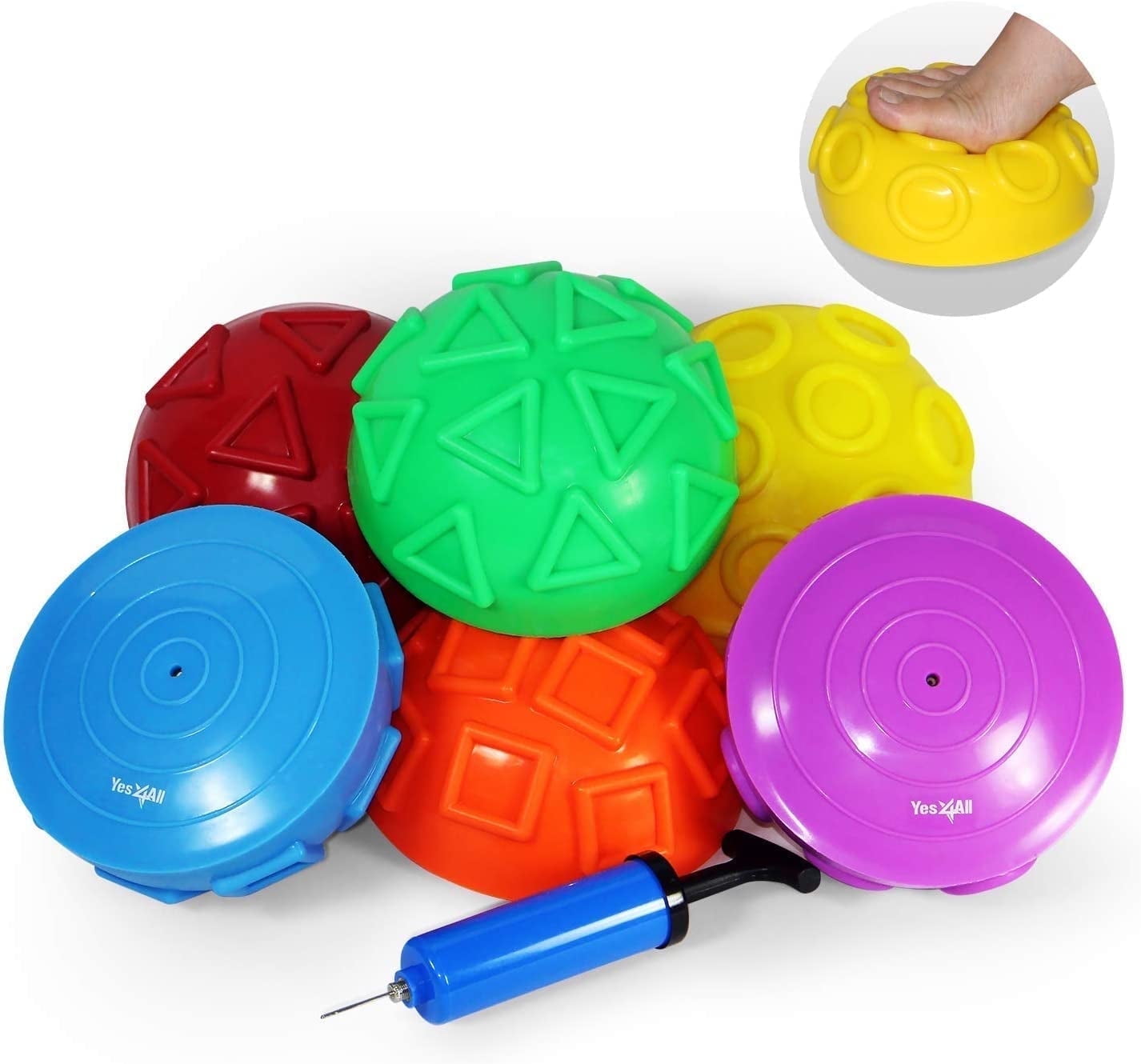 Yes4All Geometric Balance Pod - Set 6 pods in multiple colors - Walmart.com