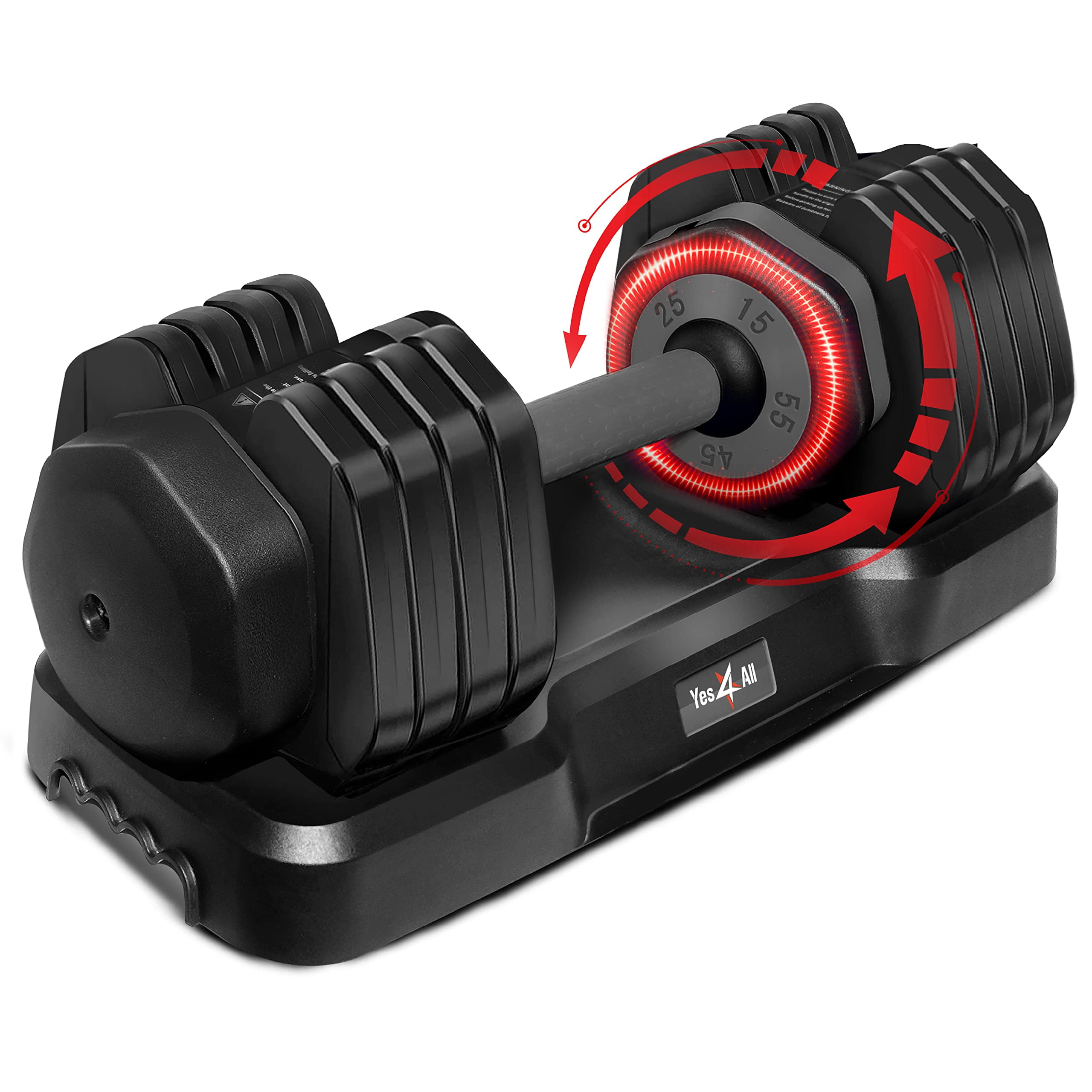 Yes4All One Second Multi Weight Adjustable Dumbbells Set of 2 for ...