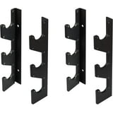 Yes4All Horizontal Wall Mounted Olympic Barbell Rack - 6 Bar Vertical ...
