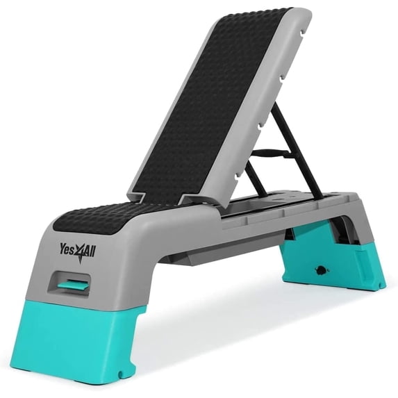 Yes4All Adjustable Workout Stepper Bench - Multifunctional Fitness ...