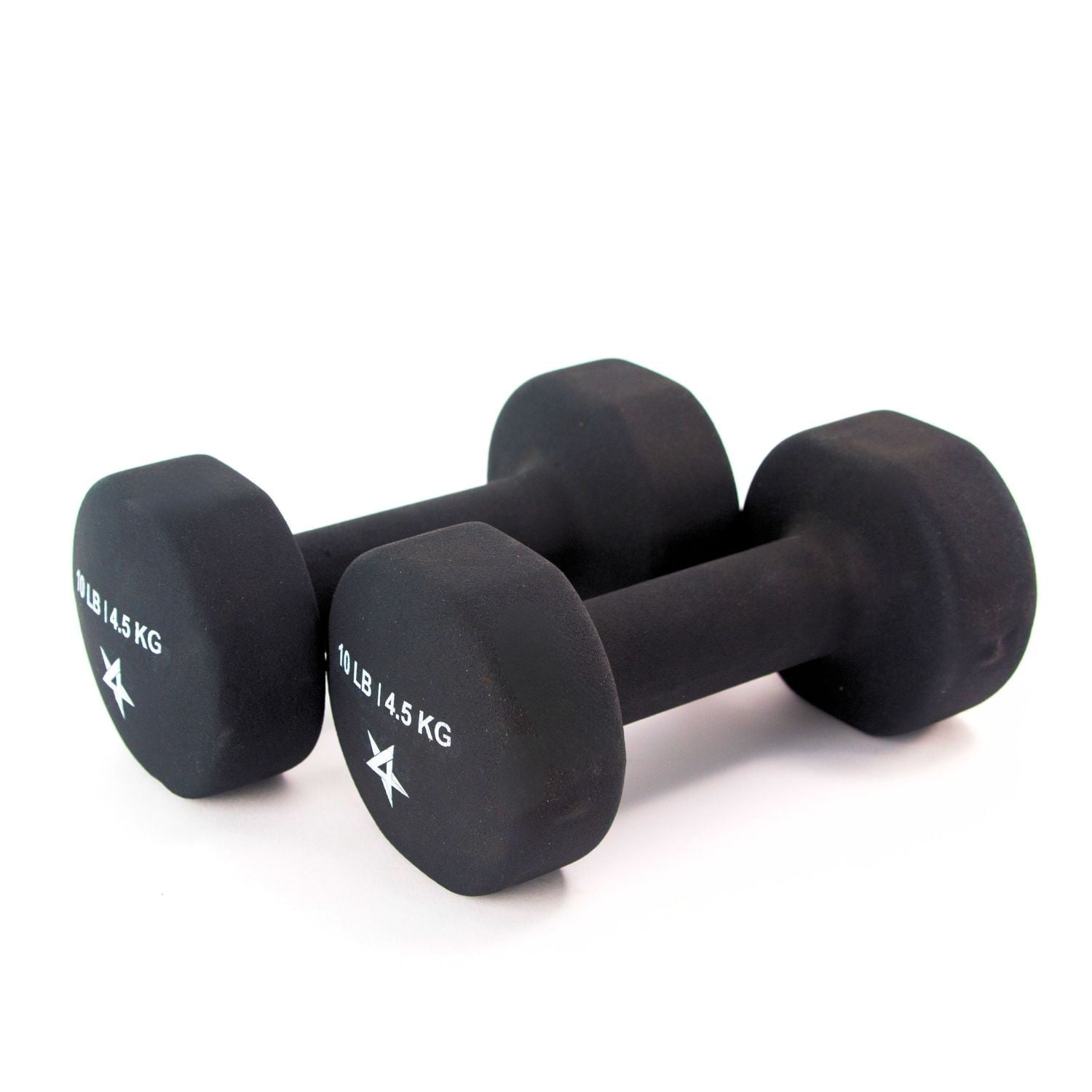 Yes4All 10LBS Set of 2 Neoprene Coated Dumbbells, Pair of Hand Weights ...