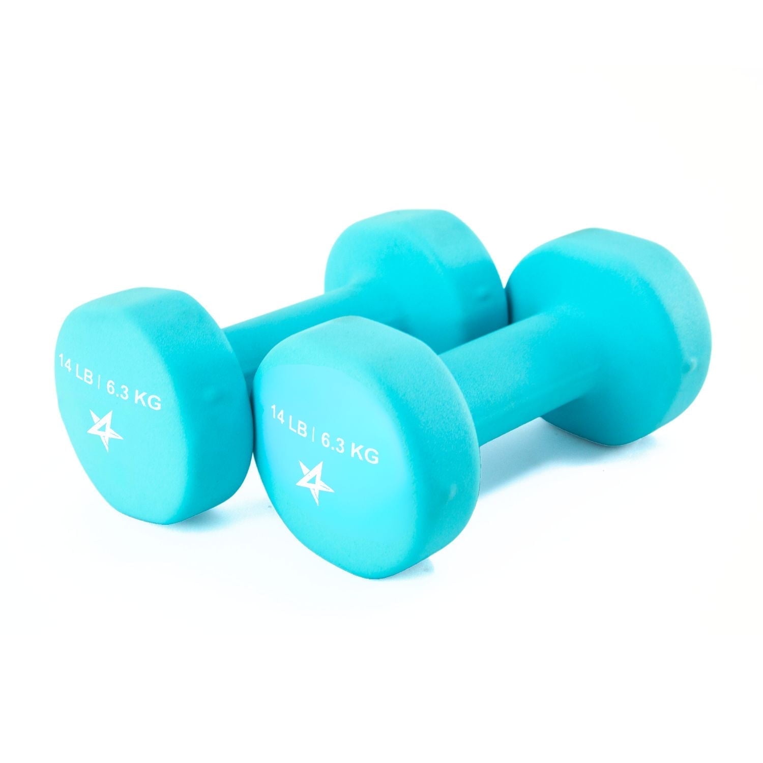 Yes4All 14LBS Set of 2 Neoprene Coated Dumbbells, Pair of Hand Weights ...