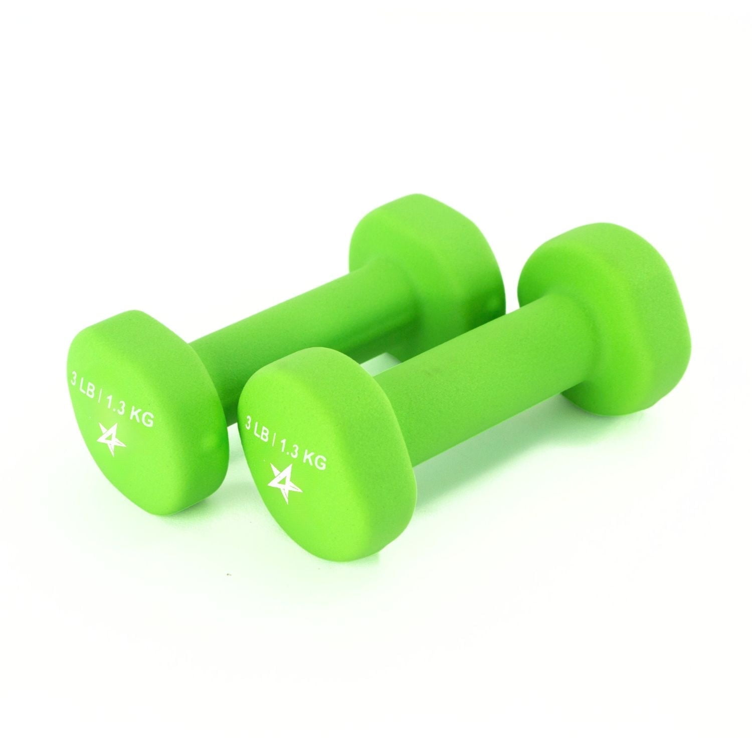 Yes4All 3LBS Set of 2 Neoprene Coated Dumbbells, Pair of Hand Weights ...