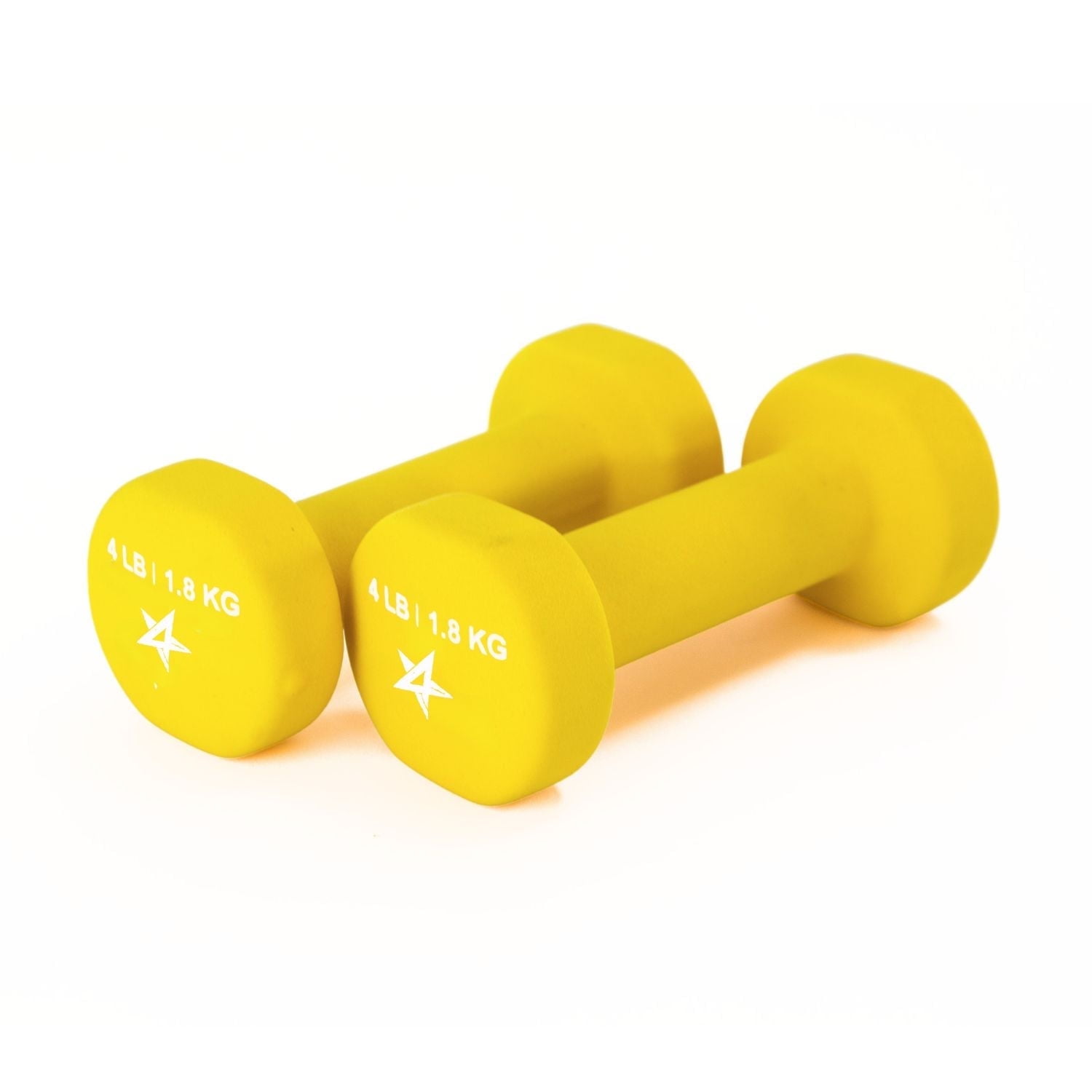 Yes4All 4LBS Set of 2 Neoprene Coated Dumbbells, Pair of Hand Weights for Women, Various Weight ...