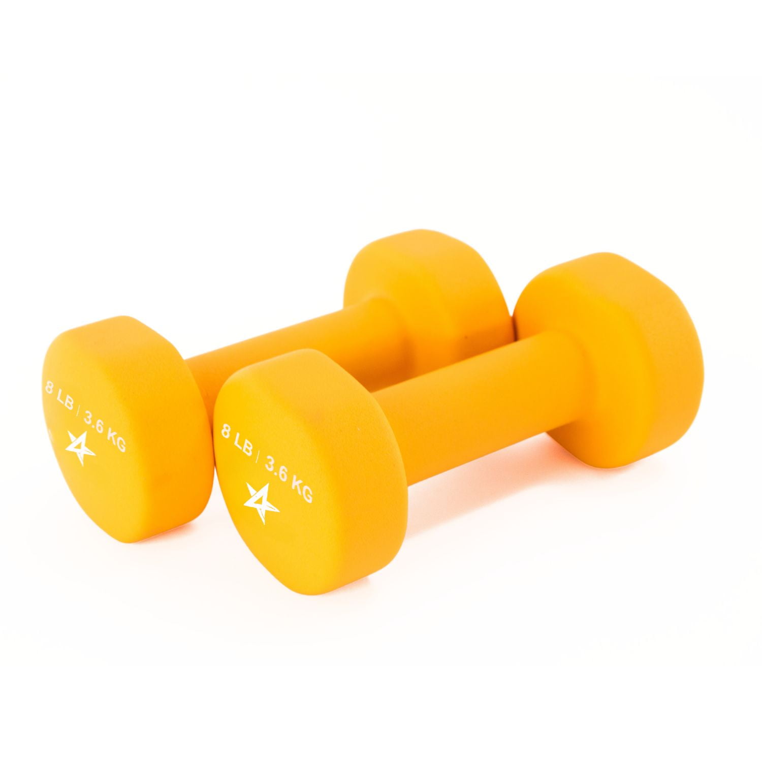 Yes4All 8LBS Set of 2 Neoprene Coated Dumbbells, Pair of Hand Weights ...