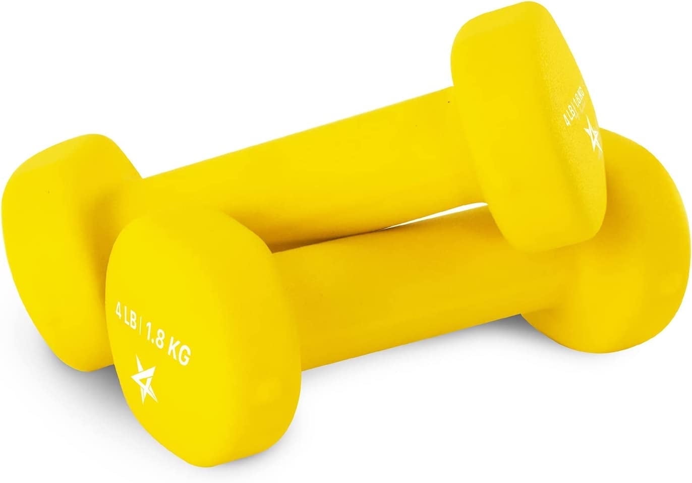 Yes4All Neoprene Coated Walking Workout Dumbbells, 4LBS Hand Weight ...