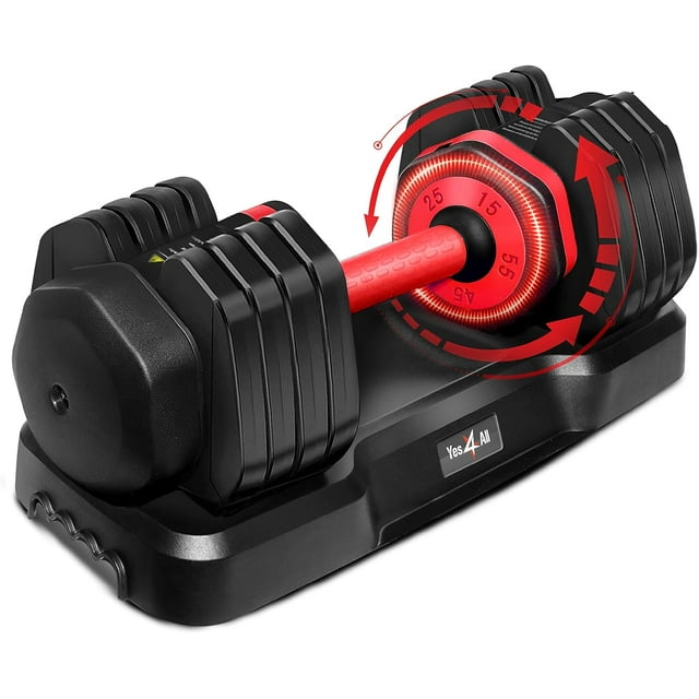 Yes4All One Second Multi Weight Adjustable Dumbbells Set of 2 for ...