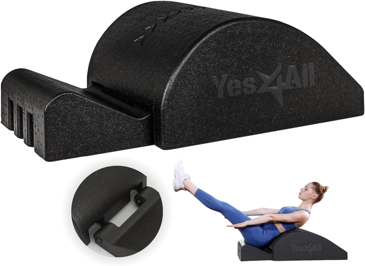 Yes4All Pilates Spine Corrector, Pilates Arc, 350lbs Foldable ilates ...