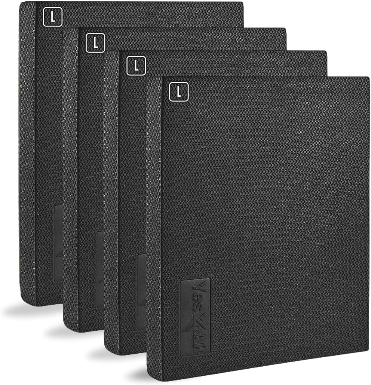 Yes4All Set of 4 Yoga Balance Board / Balance Foam Pad - Large (Black ...