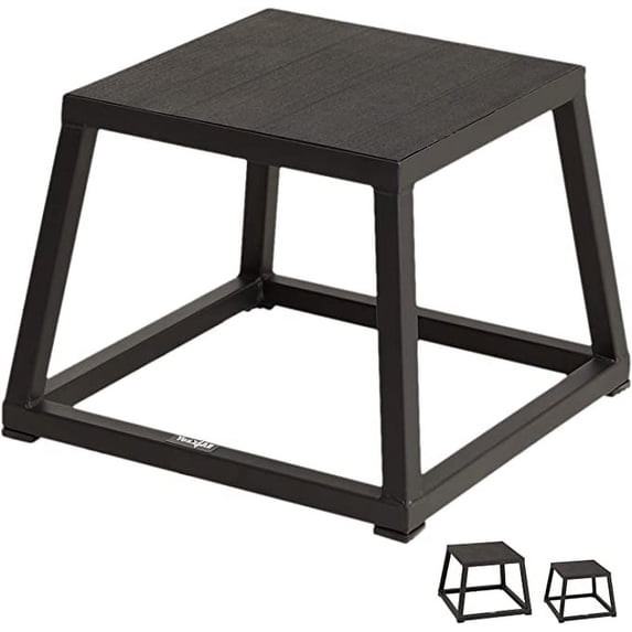 Yes4All Steel Plyo Box, 18 Inches, Black, Durable and Anti-Slip ...