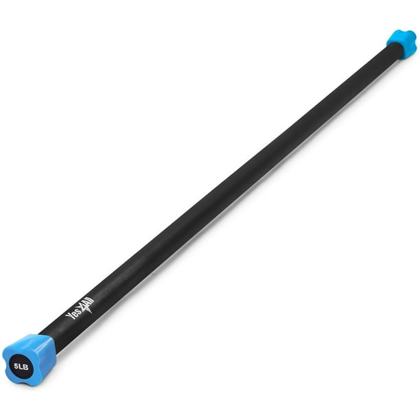 Yes4All Total Body Weighted Workout Bar, for Exercise, Therapy ...