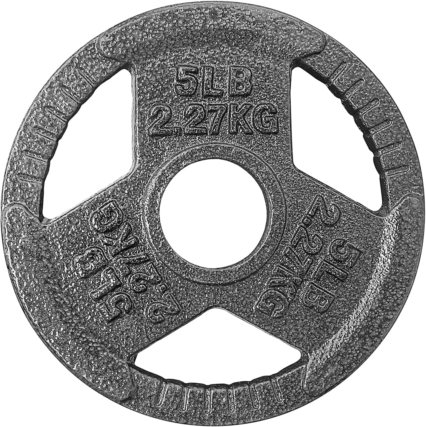 Yes4All Tri-Grip Handles Olympic Weight Plates/Cast Iron Weight Plates ...