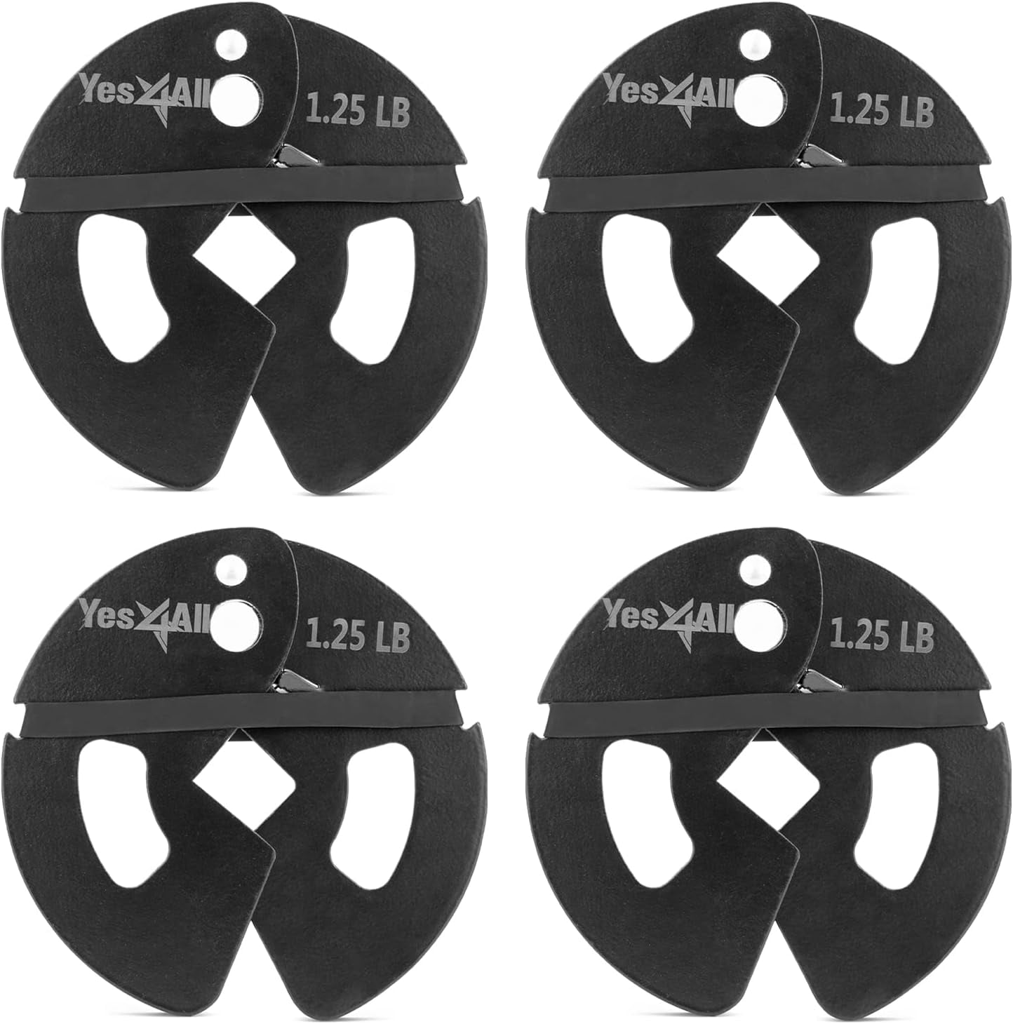Yes4All Tri-Grip Handles Olympic Weight Plates/Cast Iron Weight Plates ...