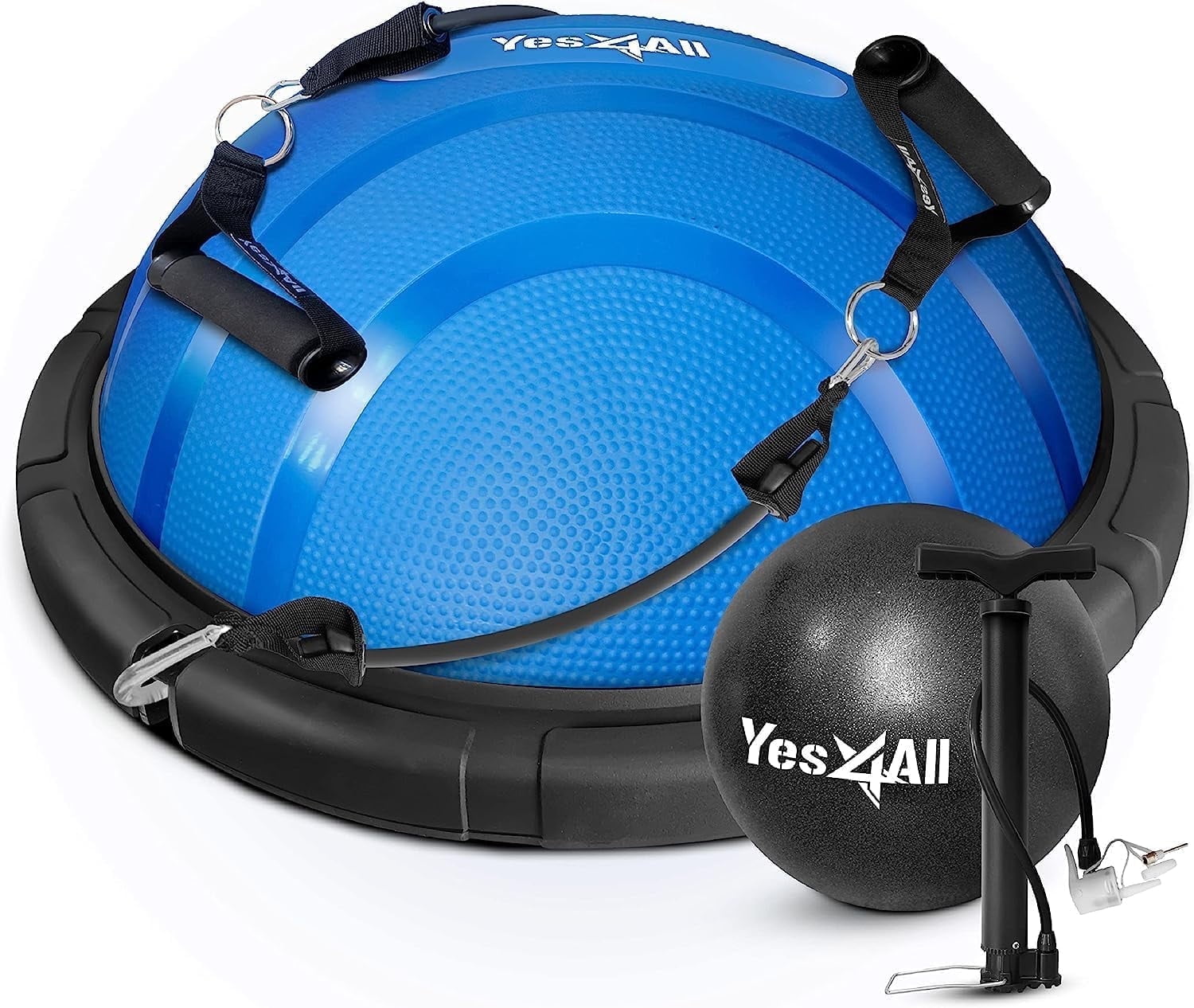 Yes4All Upgrade Combo Half Balance Trainer Ball with Resistance Bands ...