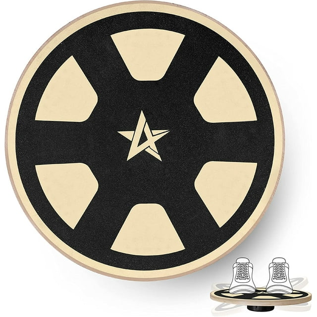 Yes4All Versatile Wooden Wobble Balance Trainer Board with 360 Degree ...