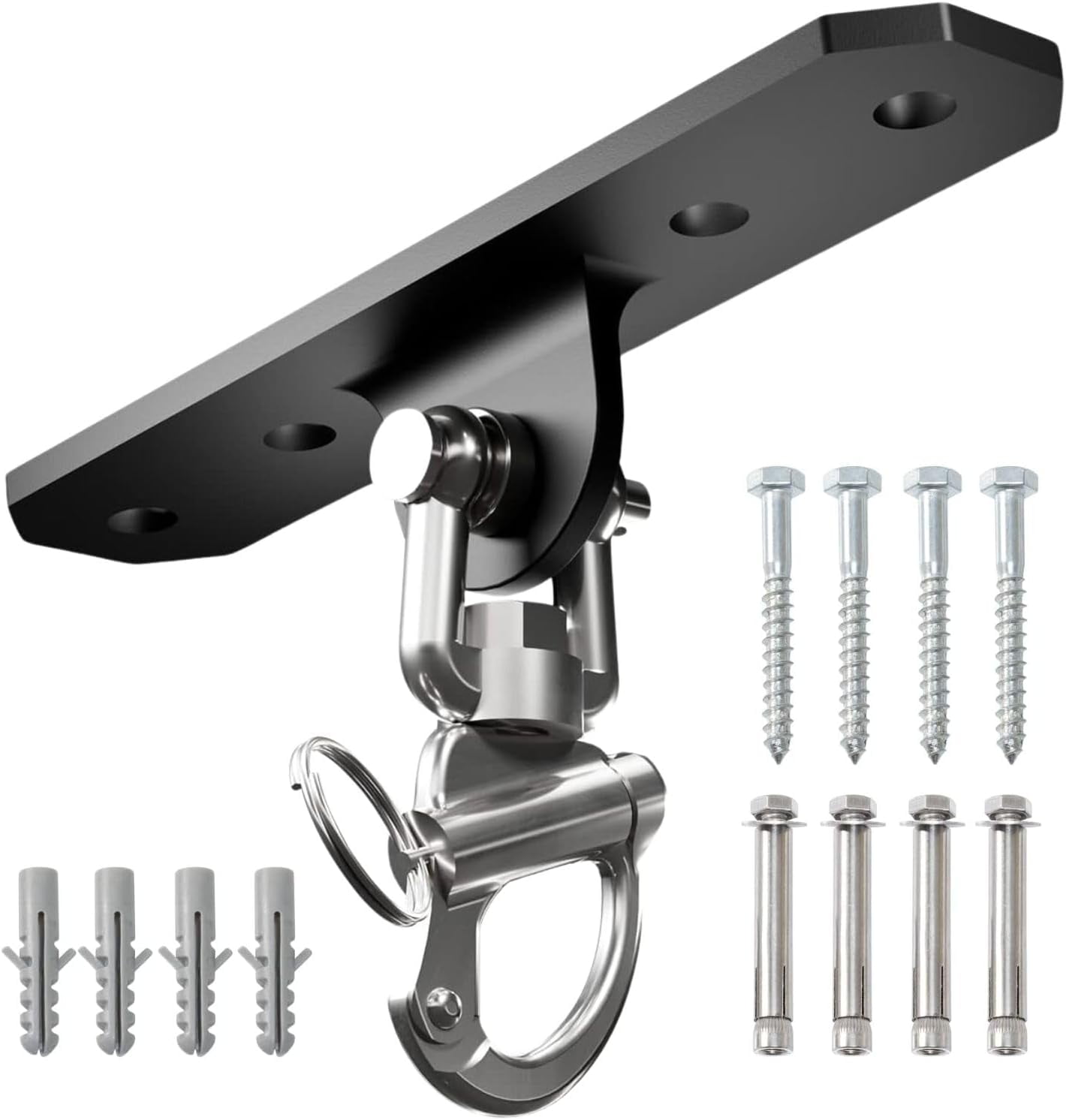 Yes4All Wall Ceiling Mount Hook 360° Rotation, 600 lbs Capacity ...