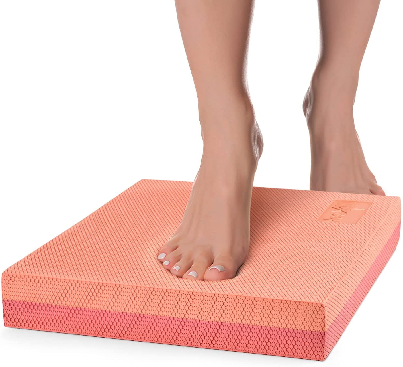 Yes4All Yoga Balance Board / Balance Foam Pad - Large (Rose/ Sand ...