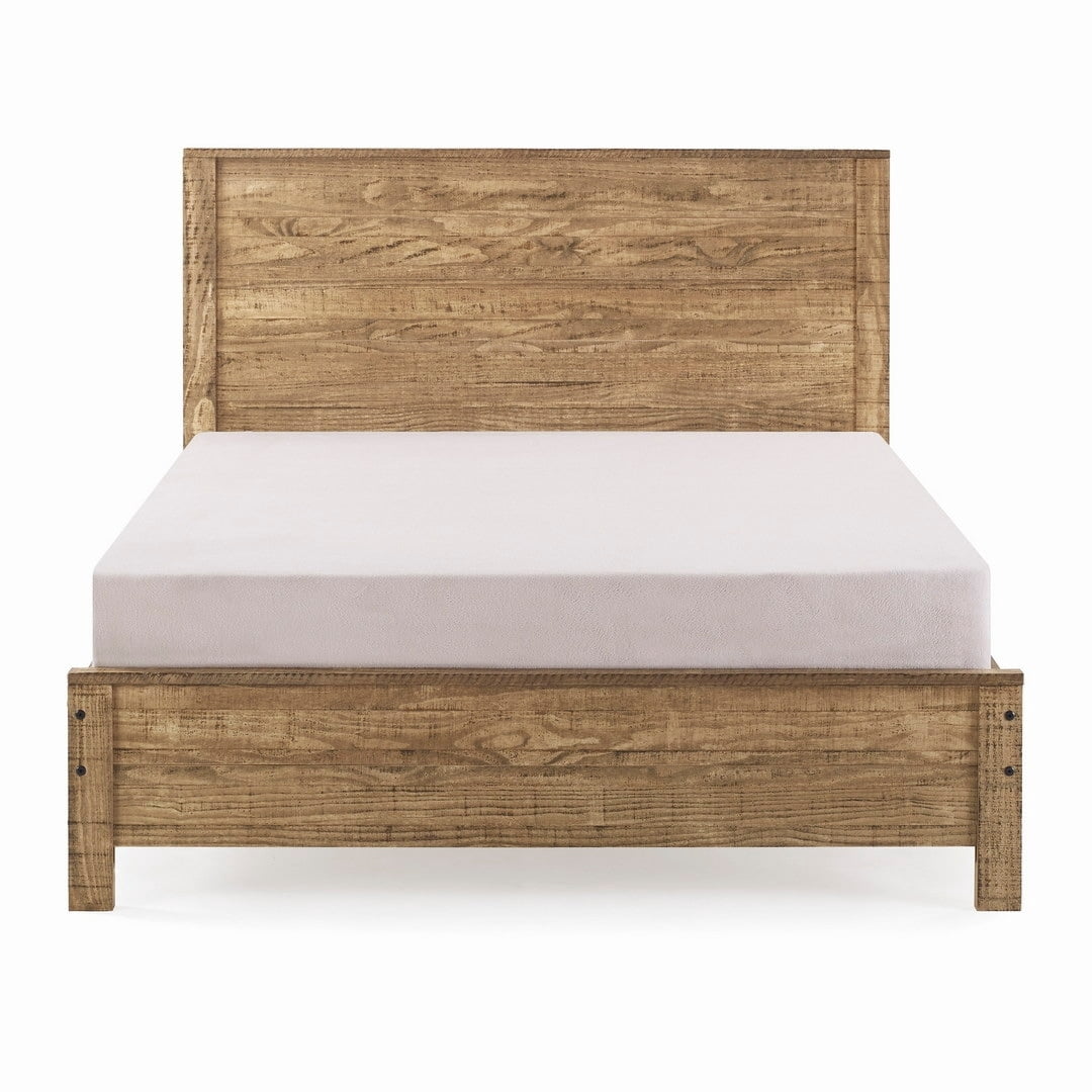 Yes4wood Albany Solid Wood Queen Size Platform Bed Frame with Headboard ...