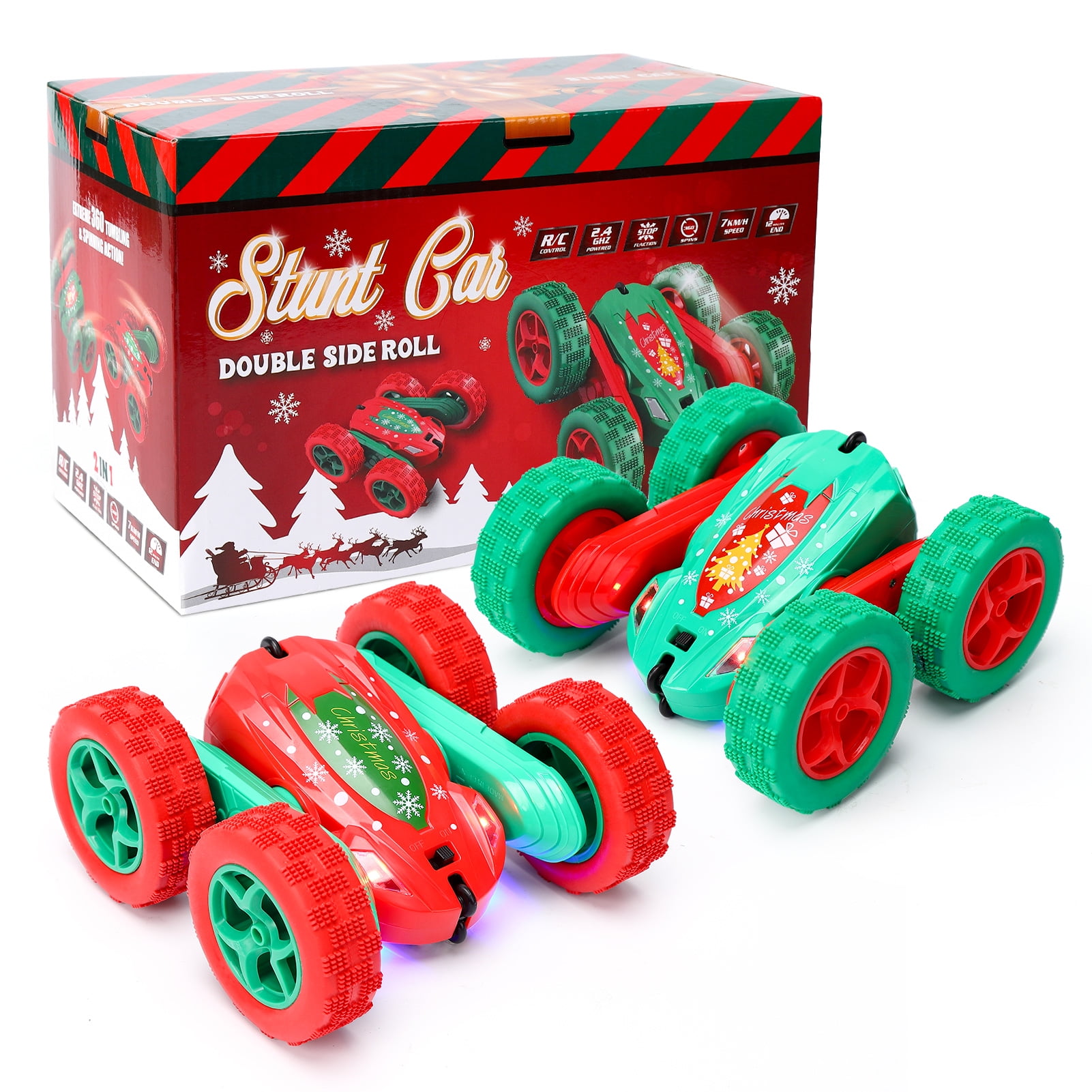YesFashion 2PACK Remote Control Car RC Stunt Car for Kids,2.4Ghz High ...