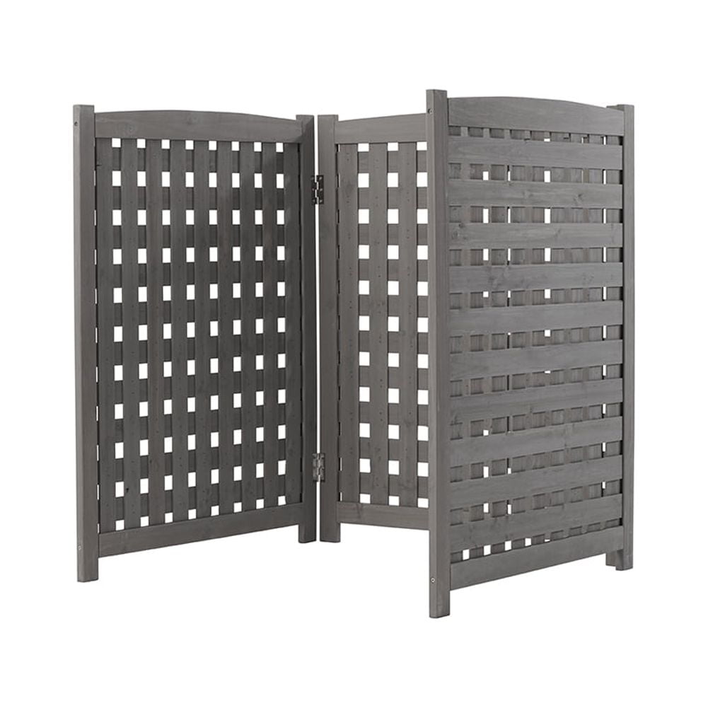 YesFashion Air Conditioner Fence Screen Outside with 3 Panels, U-shaped ...