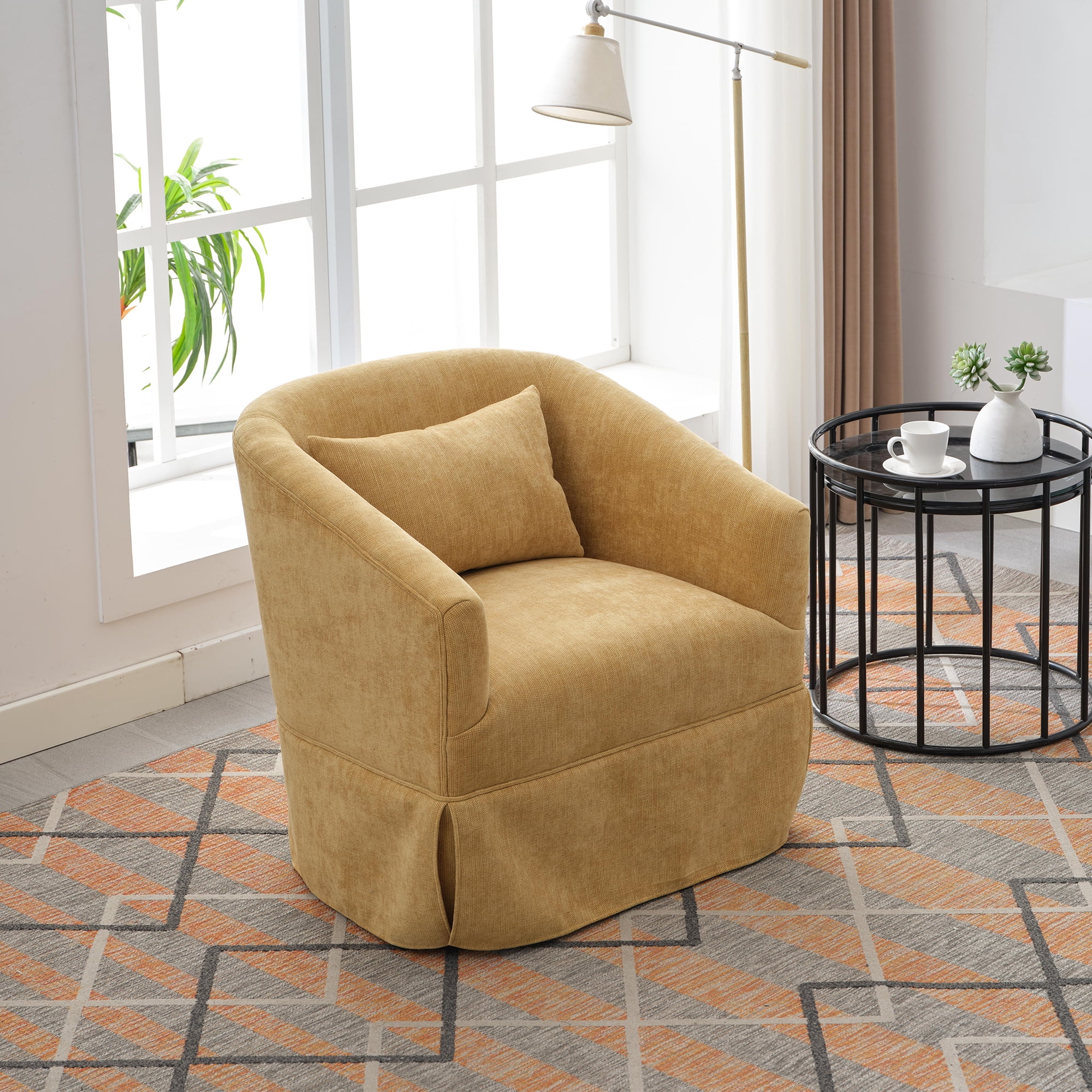 YesFashion Living Room Chairs, Single Sofa with 360 Degree Rotating ...
