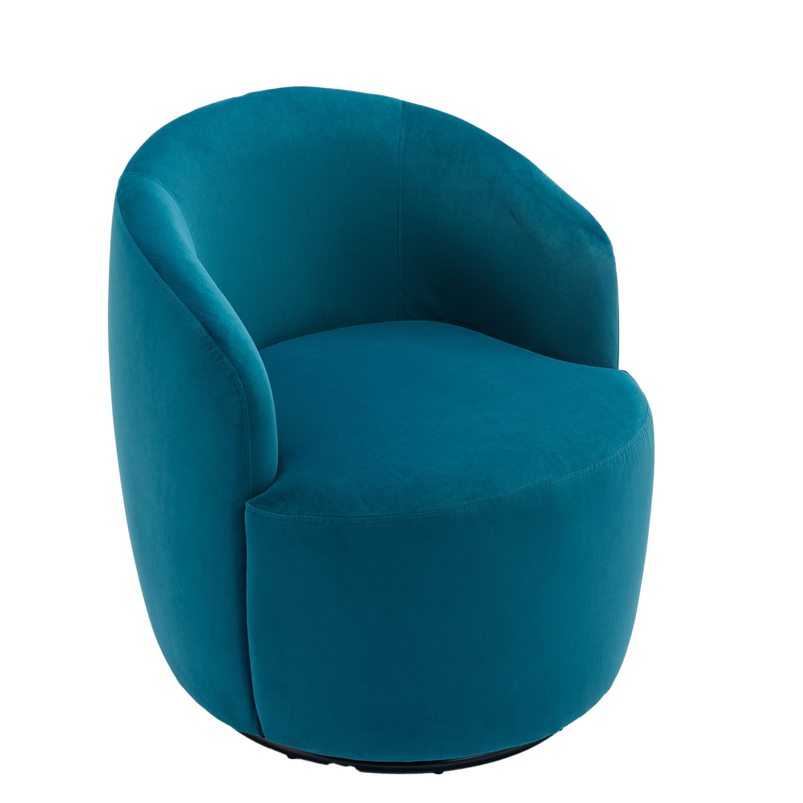 YesFashion Swivel Barrel Chair with Surrounding Backrest, 360 ...