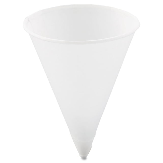 YesPac Single Serve Disposable 4.5 oz Rolled Rim Paper Cone Cup for ...