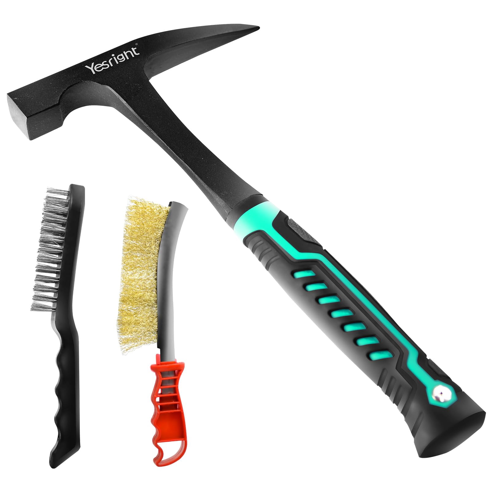 YesRight Chipping Hammer, 22oz Welding Chipping Hammer with 2Pcs Steel ...