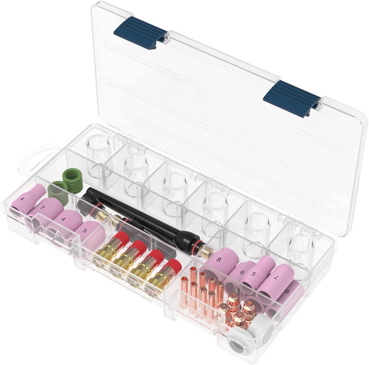 YesWelder Stubby Pyrex Glass Cup TIG Welding Torch 49-Piece ...