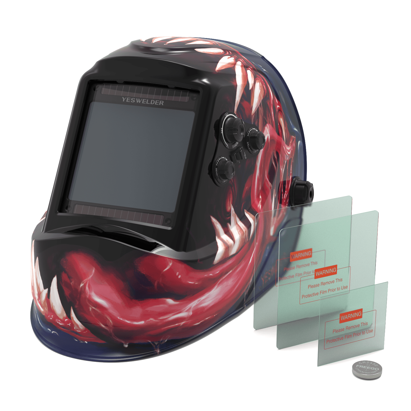 YesWelder Large View Auto Darkening Welding Helmet - Walmart.com
