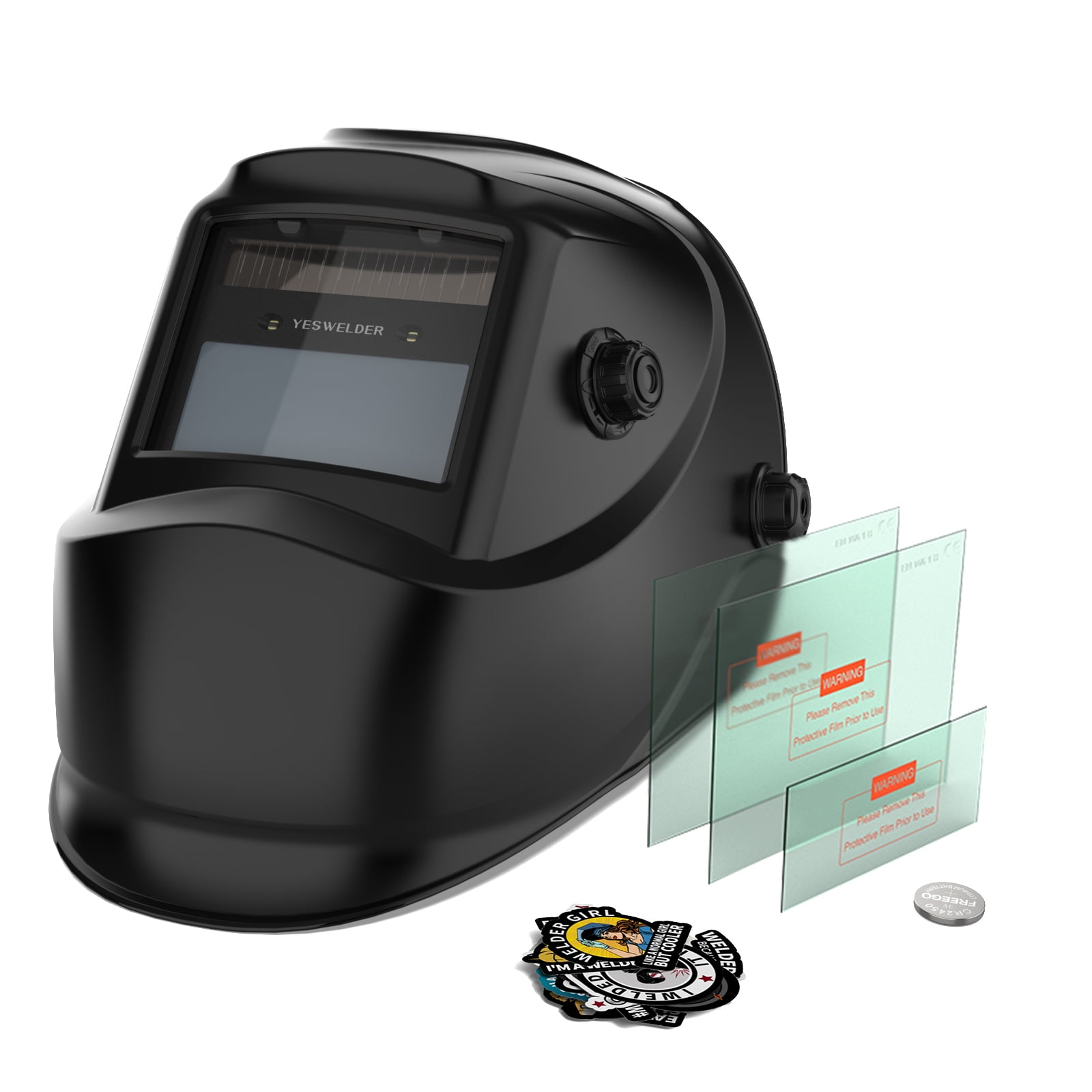 YesWelder True Color Auto Darkening Welding Helmet, LYG-L500A-W ...