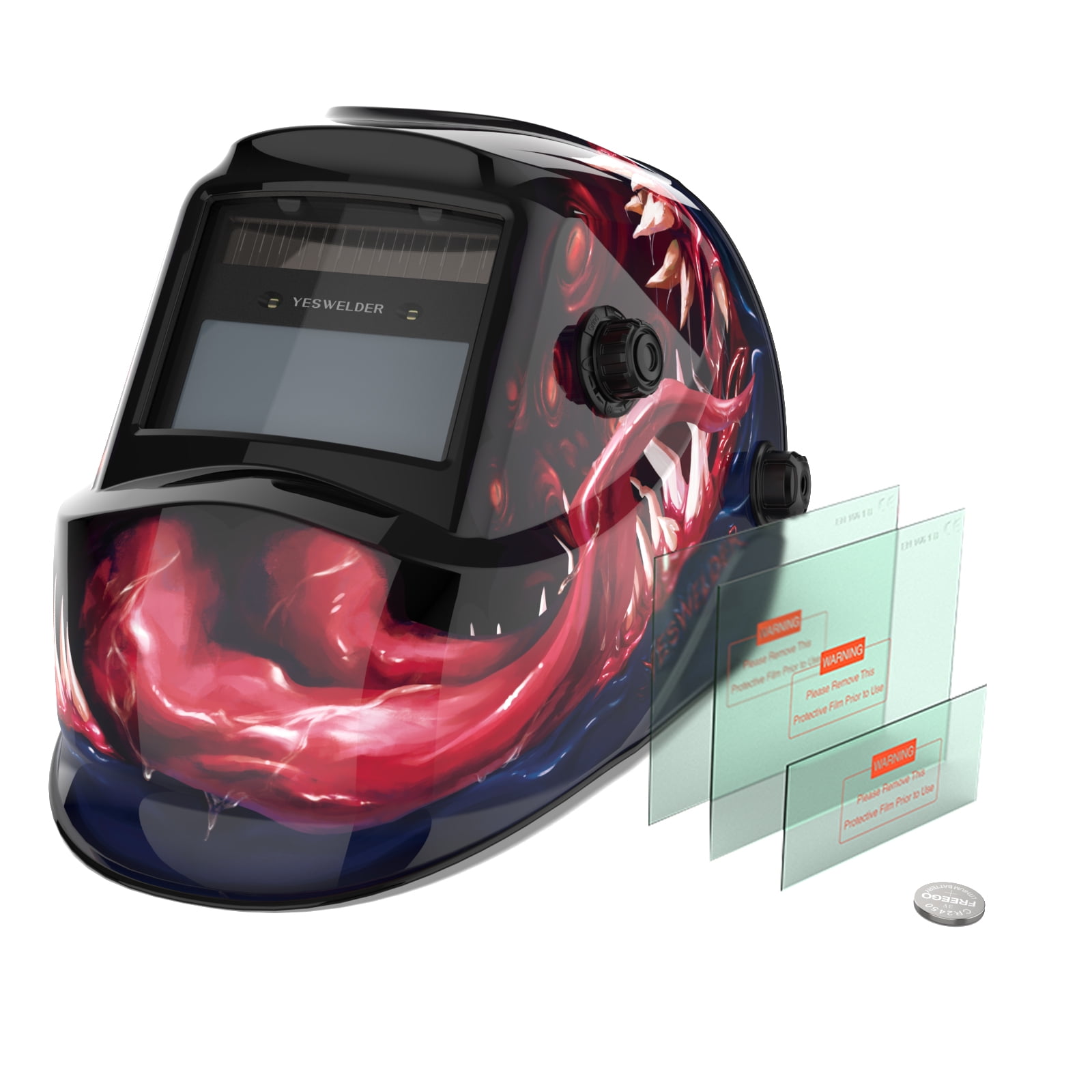 YesWelder Welding Helmet, True Color Auto Darkening Welding Mask, for ...
