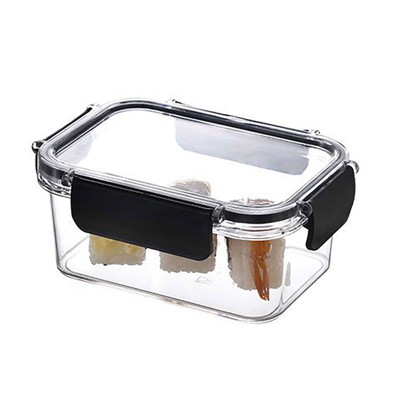 Yesbay 1 Pcs Clear Food Box Airtight Lunch Container with Lid BPA Free ...