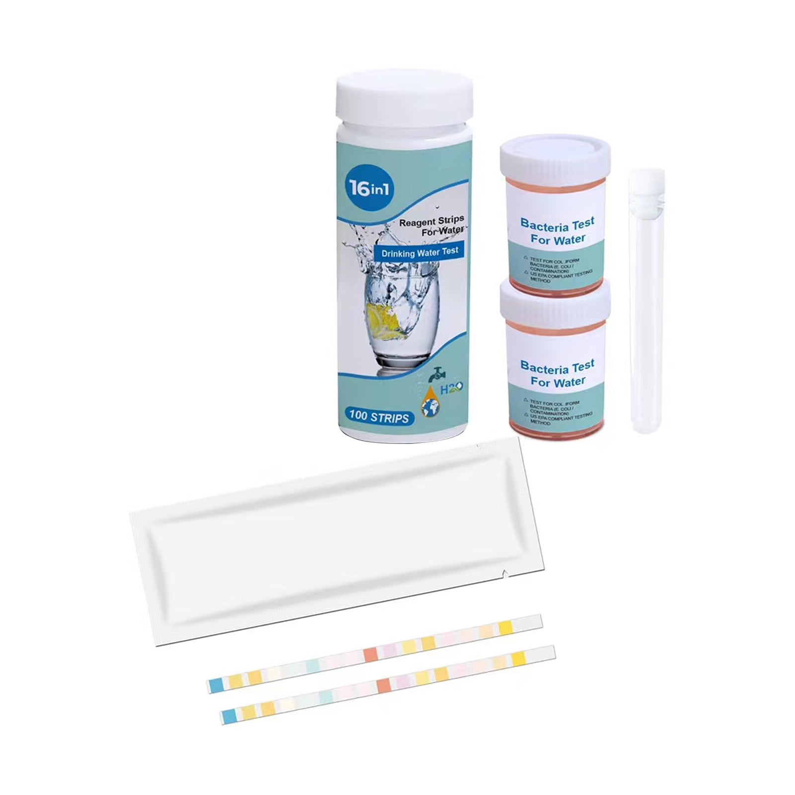 Yesbay 1 Set Water Testing Reagents 17-in-1 Hardness/Copper/Value ...