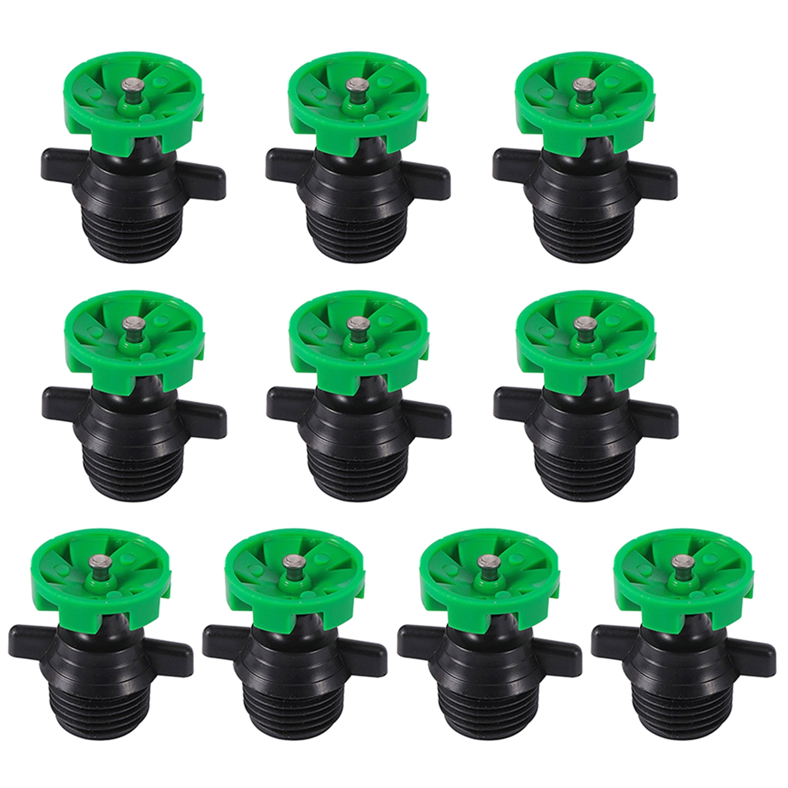 Yesbay 10 Pcs 360 Degree Automatic Rotating Sprinkler Heads Garden ...