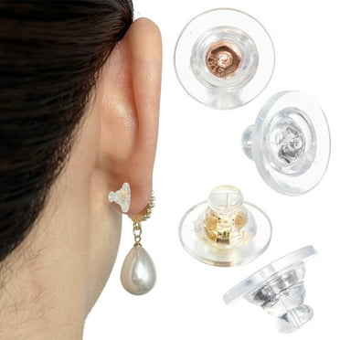 Alexcraft Earring Backs, Silver Plated Hypoallergenic Secure ...