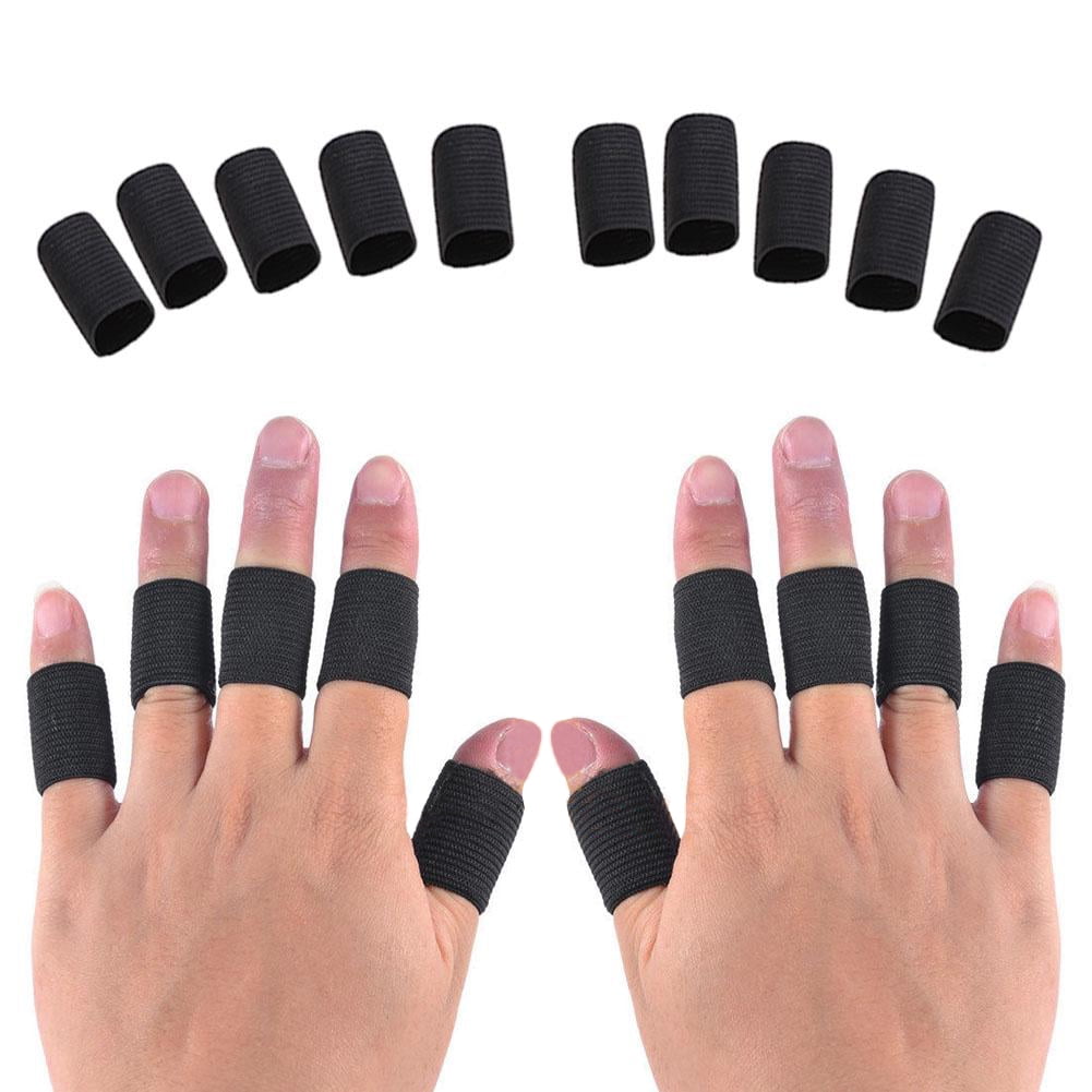 Yesbay 10Pcs Stretchy Finger Protector Sleeve Support Arthritis Sport ...