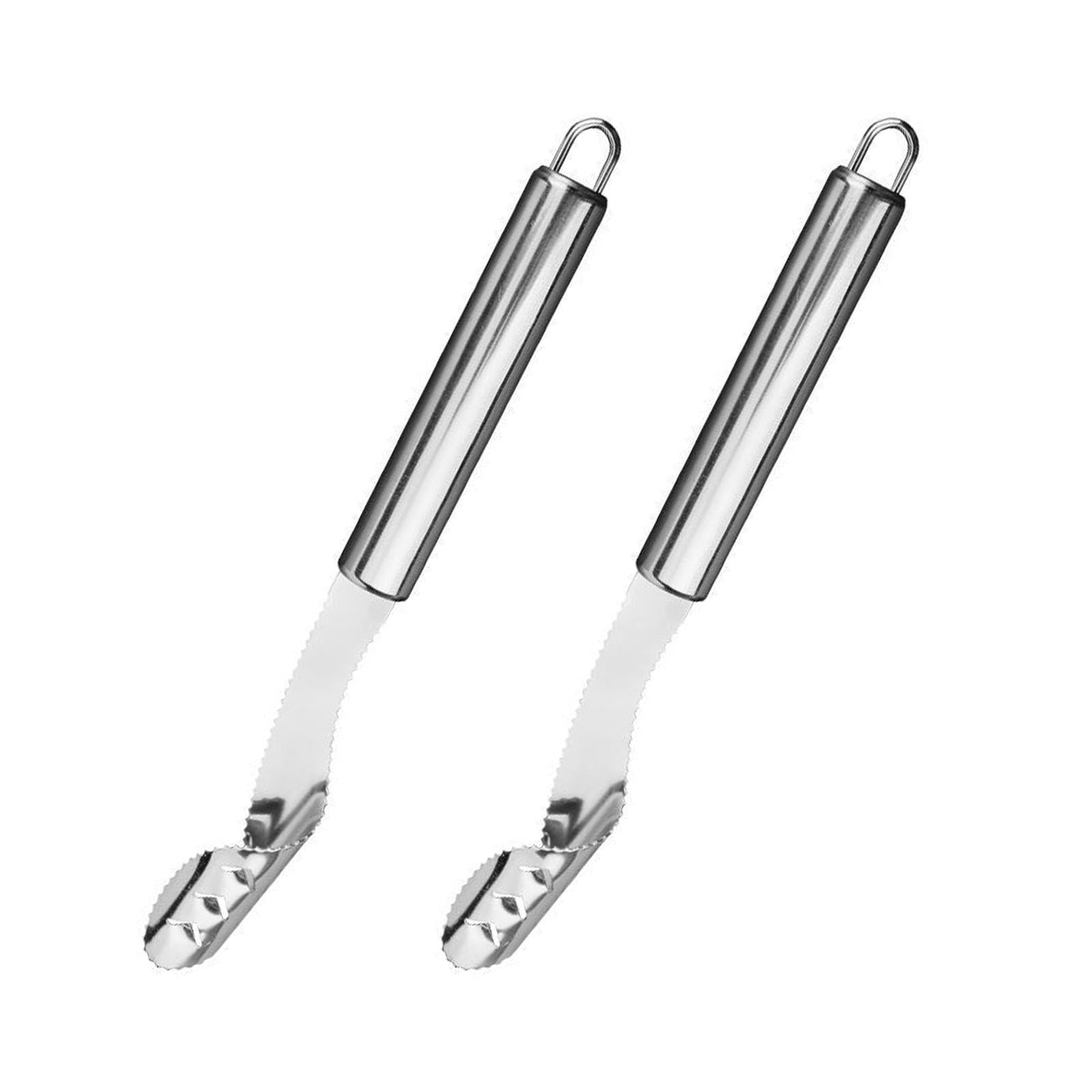 Yesbay 2 Pcs Pepper Corer Stainless Steel Serrated Edge Deseeder Tool ...