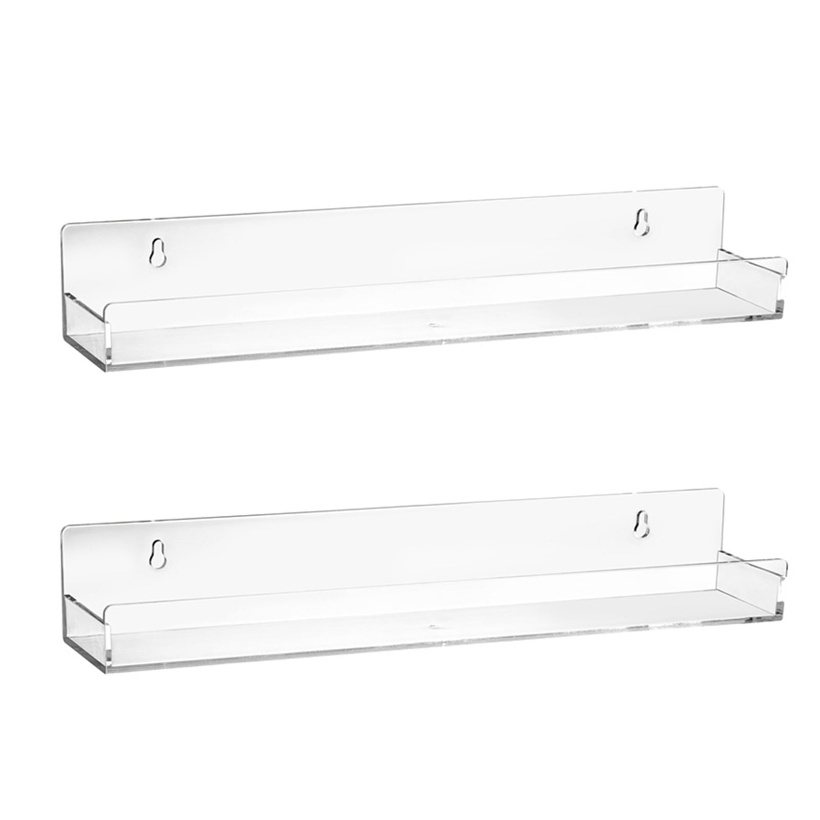 Yesbay 2 Pcs/Set Wall Mount Spice Racks Acrylic Kitchen or Pantry ...