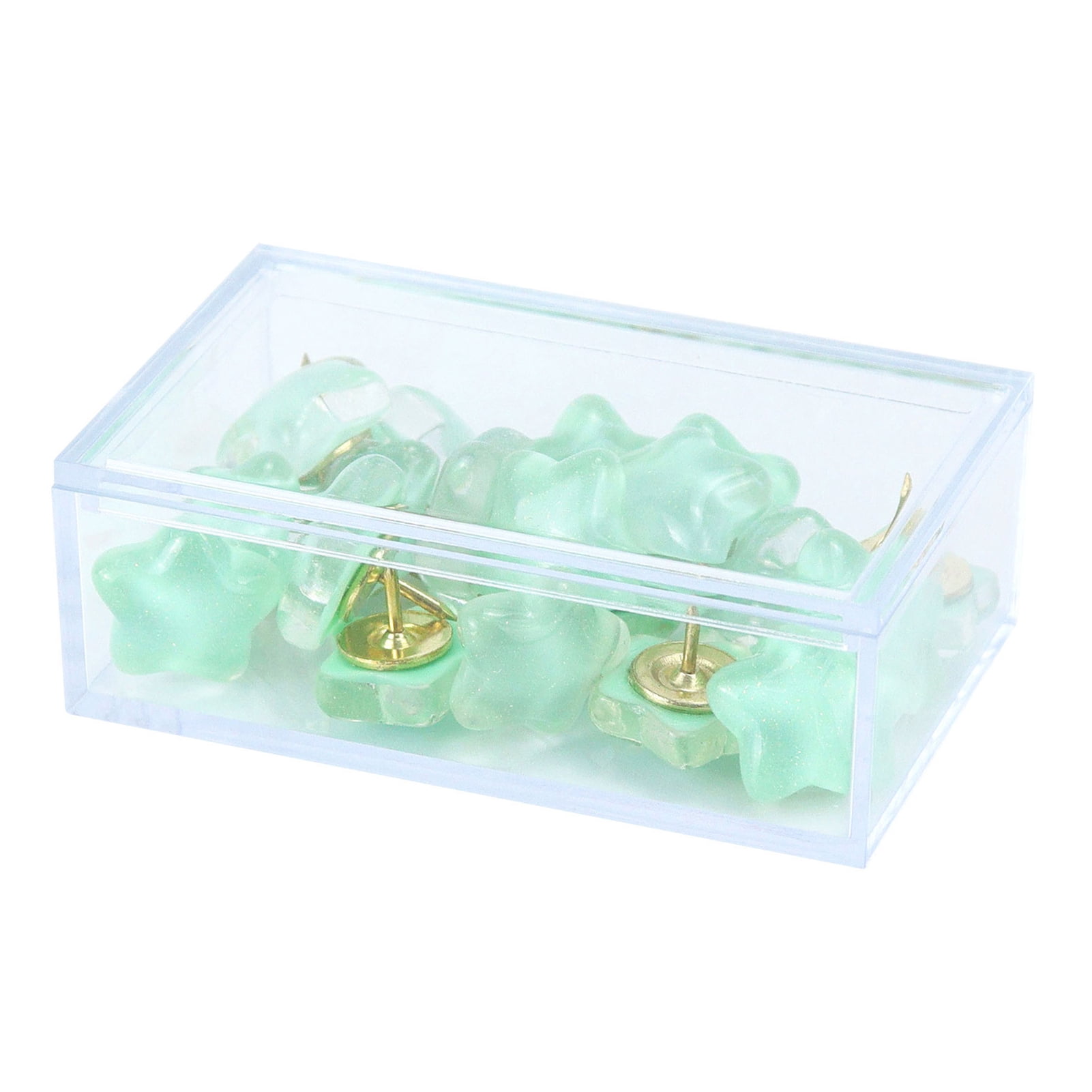 Yesbay 20Pcs Star Glitter Push Pins Thumb Tacks with Storage Box ...