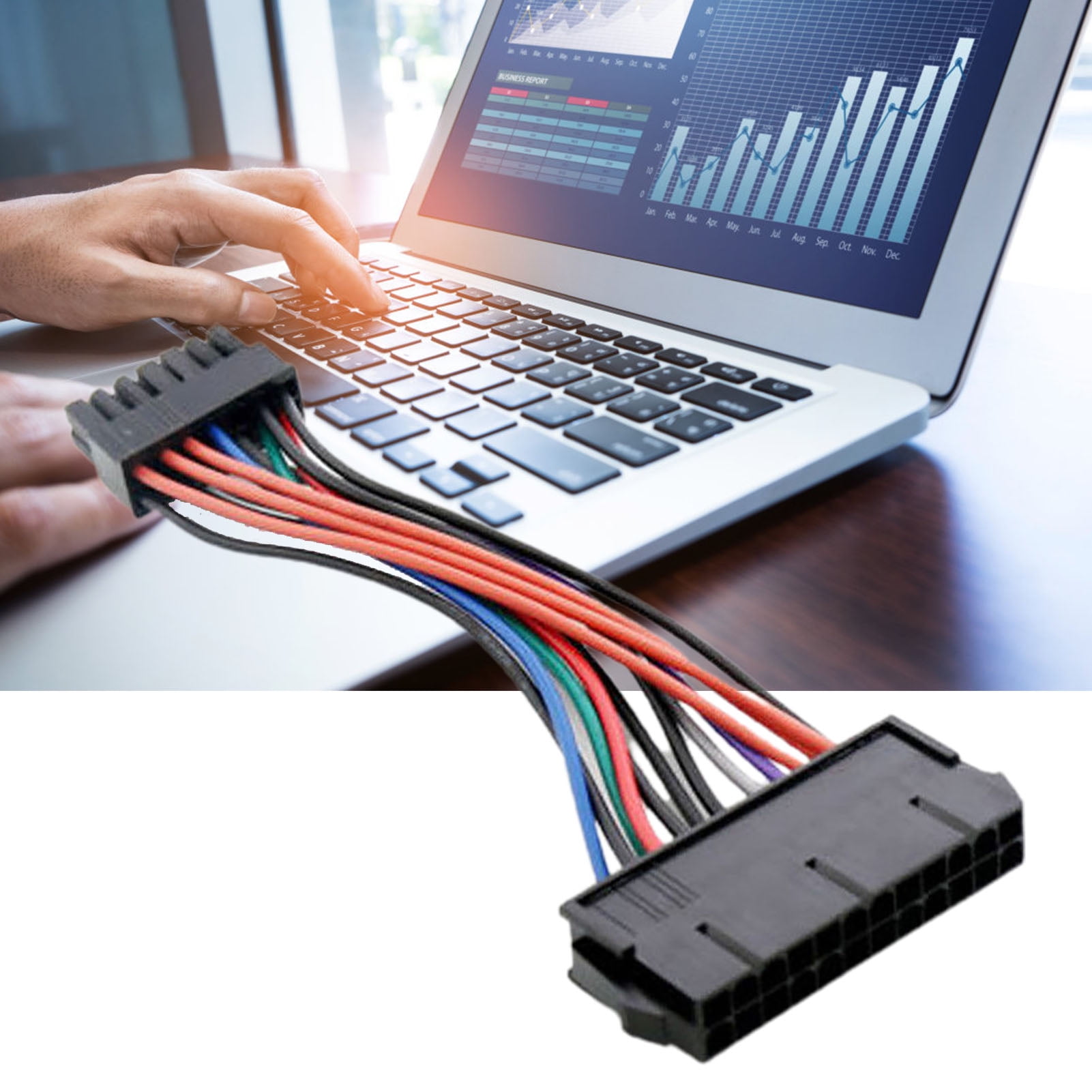 Yesbay 24 Pin to 14 Pin Power Cable Durable 24 Pin to 14 Pin PSU Main ...