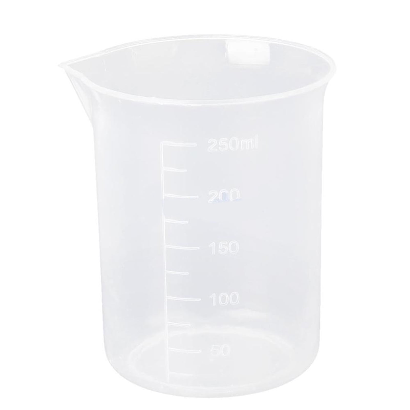 Yesbay 250ml Lab Laboratory Transparent Plastic Graduated Cylinder ...