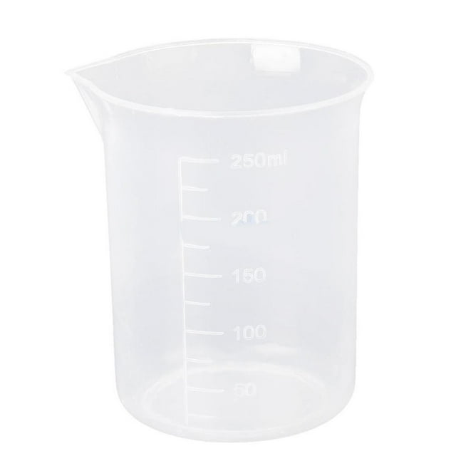 Yesbay 250ml Lab Laboratory Transparent Plastic Graduated Cylinder ...