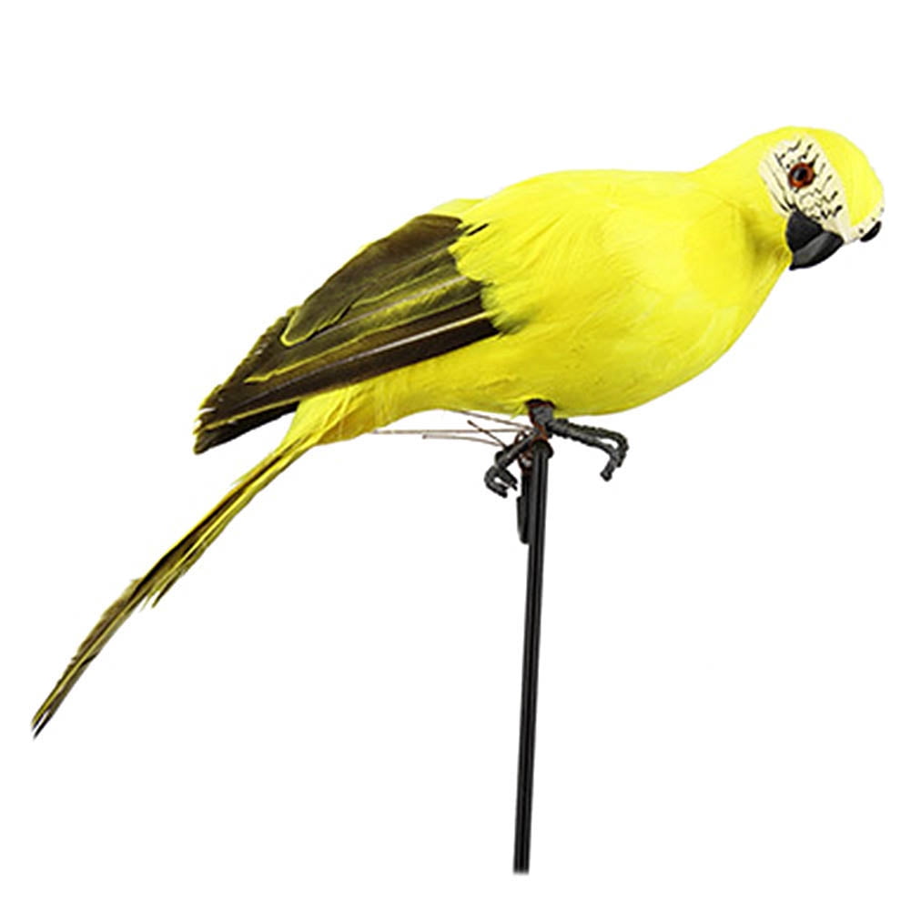 Yesbay 25cm Artificial Parrot Animal Bird Lawn Model Ornament Yard ...