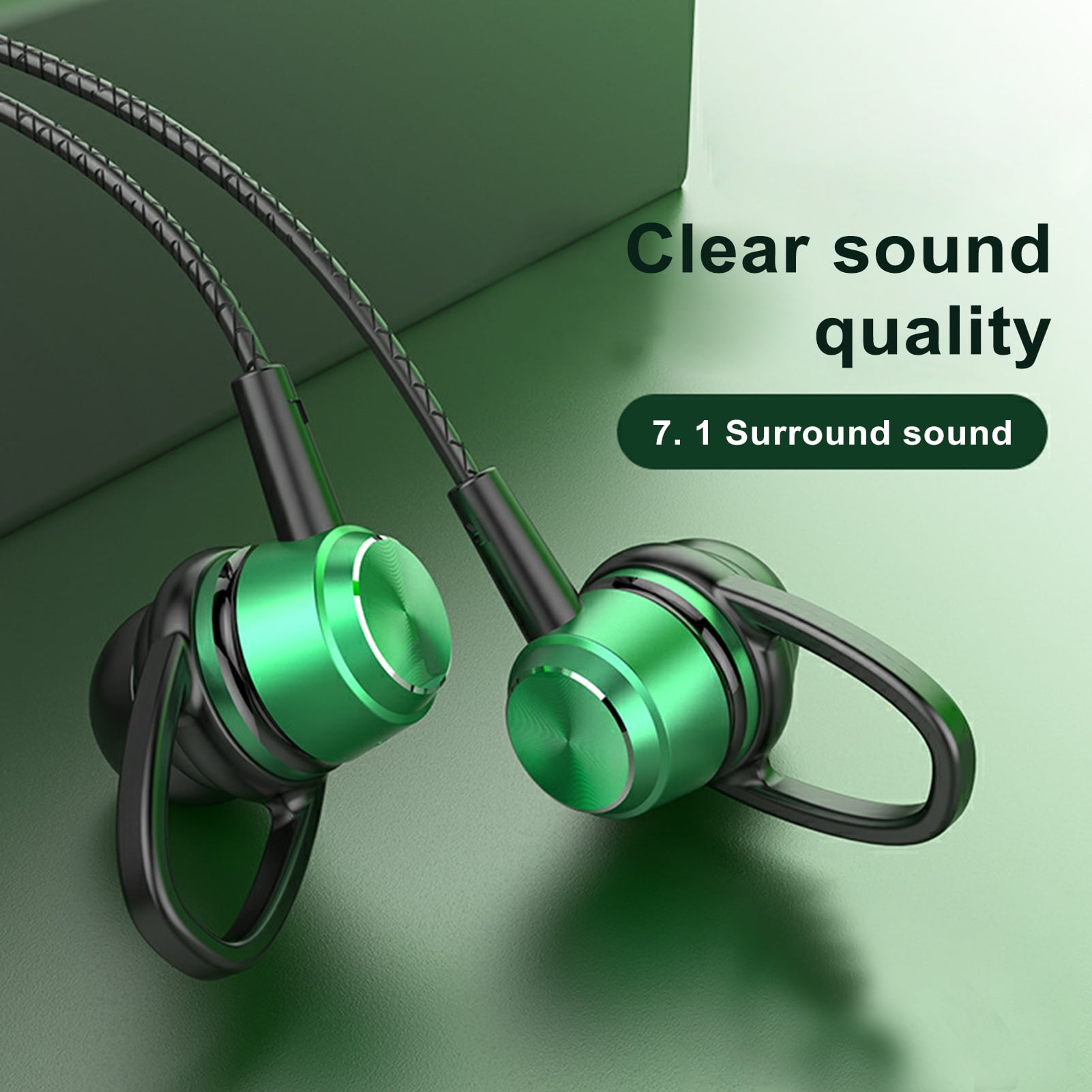Yesbay 3.5MM HiFi Wired Headphones with Mic Noise-canceling High ...