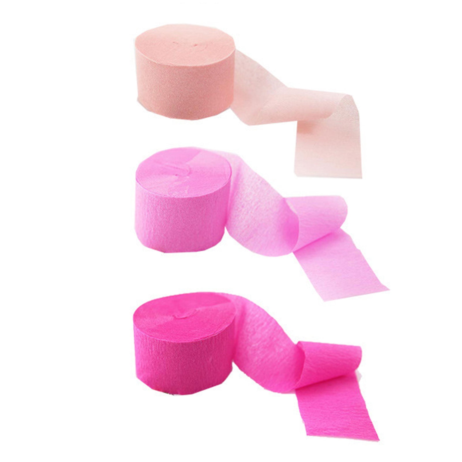 Yesbay 3 Roll Crepe Paper Cuttable Crepe Paper Streamers Backdrop Decor ...